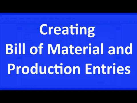 Create Bill of Material | Manage Production Entries | CraveInvoice Software