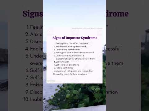Signs of Imposter Syndrome