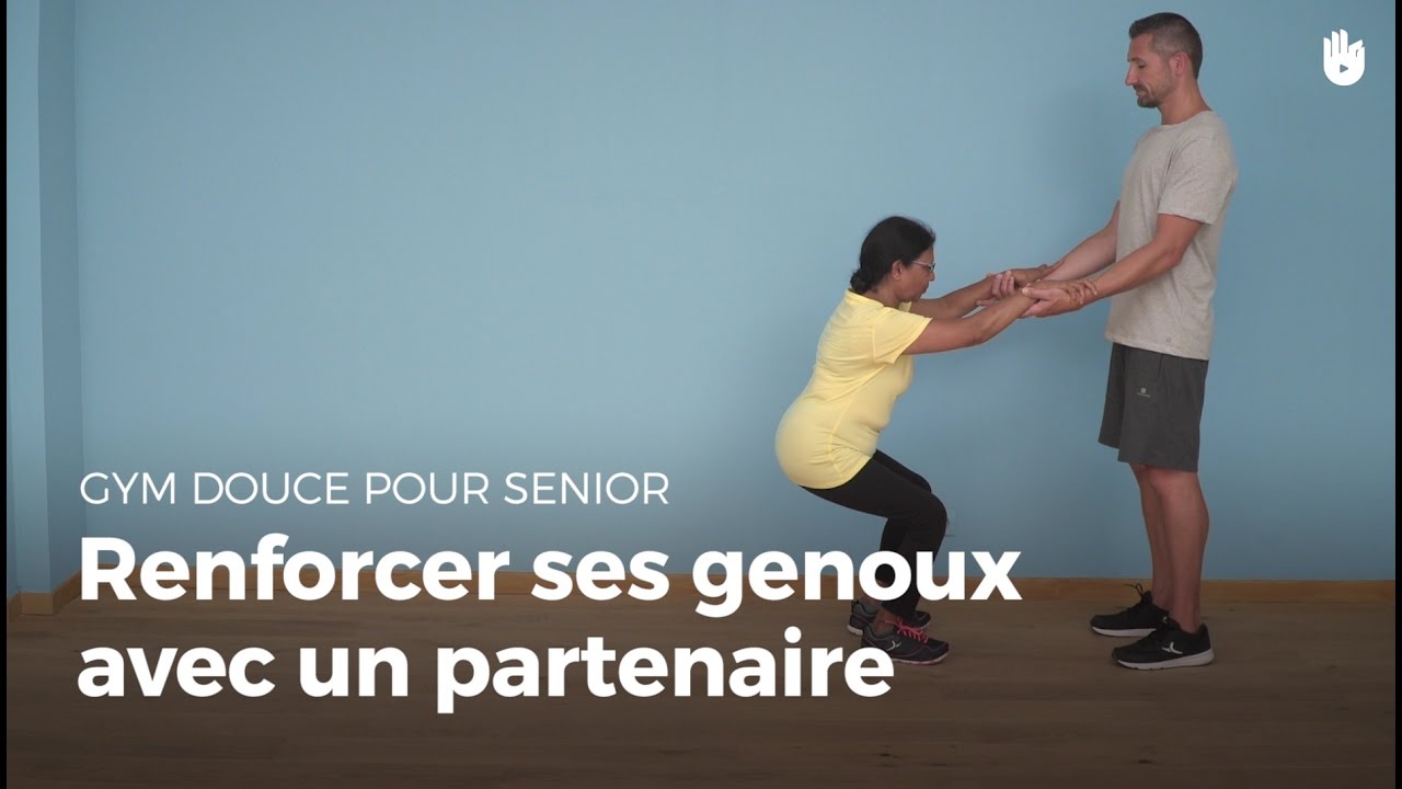 Exercice pour renforcer ses genoux avec un partenaire - Exercices de ...