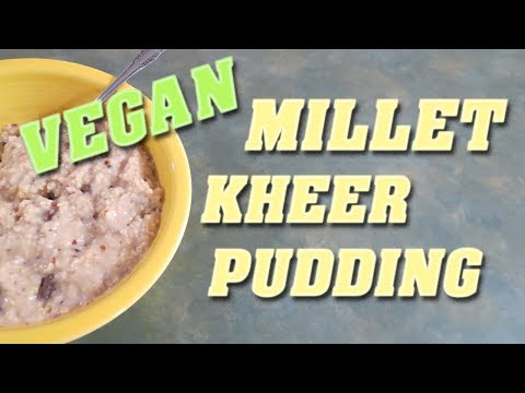 VEGAN INDIAN KHEER MILLET PUDDING - GRAIN FREE, LECTIN FREE. NO RICE! SUPER YUMMY!!! 😋 😋 😋