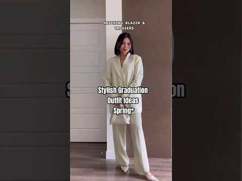 Stylish Graduation Outfit Ideas For Spring 🌸😍 #outfitideas #outfit #fashion #fashiontrends