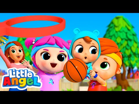 Basketball Song | Healthy Habits Little Angel Nursery Rhymes