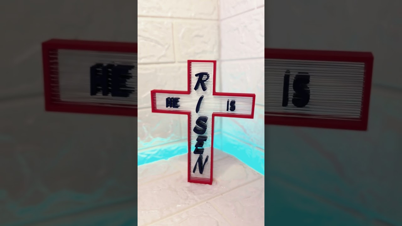 3D Printed String Art || Easter Cross