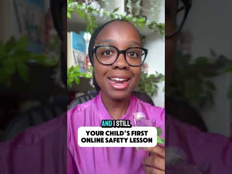 This should be your child’s first online safety lesson