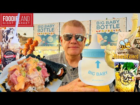 Foodieland Night Market: San Diego September | Del Mar, CA [4K UHD]