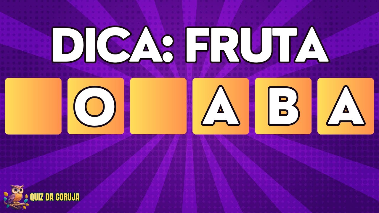 Complete as Palavras com Letras Faltando 😁