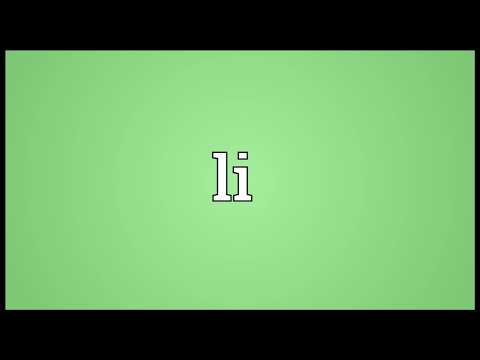 Li Meaning