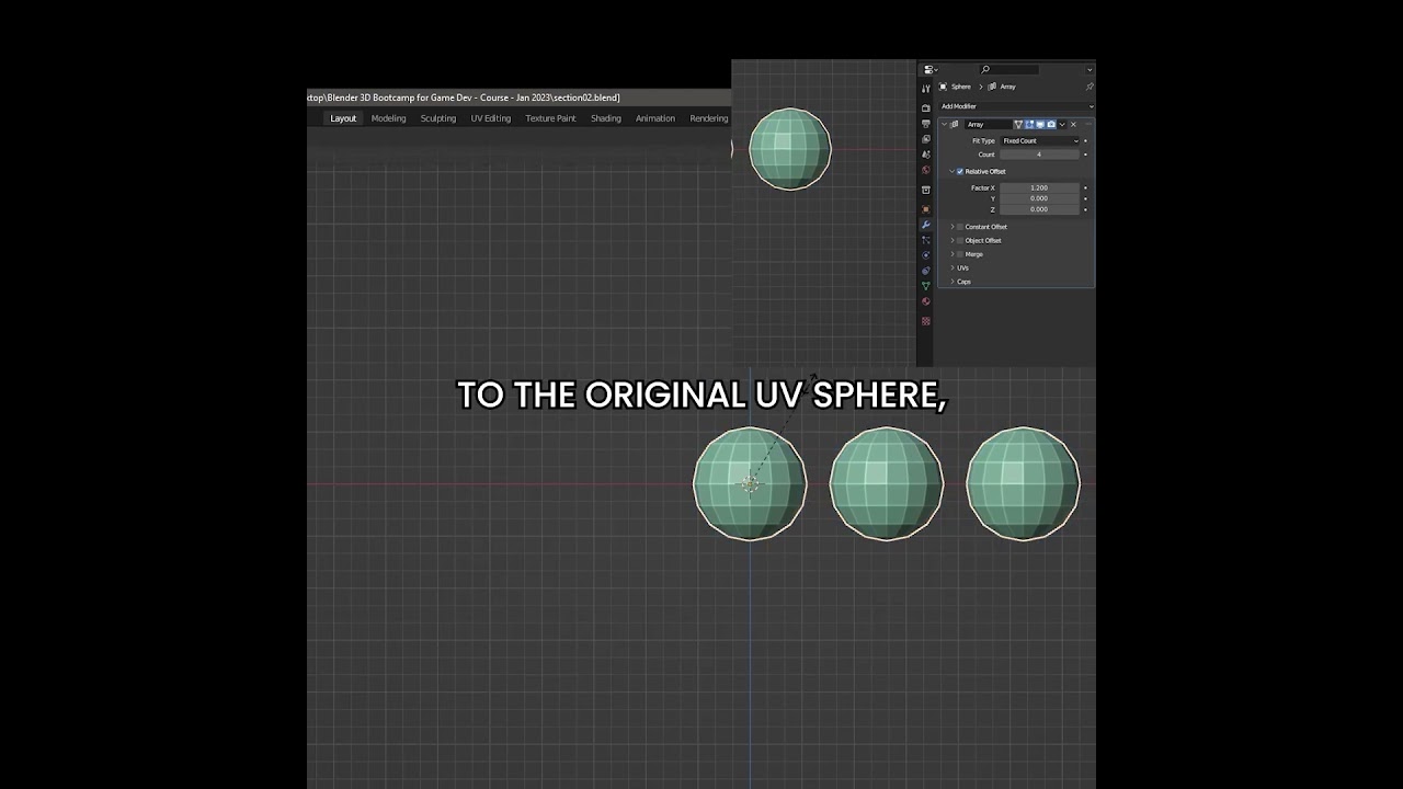 Blender Quick Start Tutorial - Part 23 - Modifiers (Part 1/4)