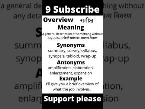 Overview English word || Meaning synonyms and antonyms || English wale