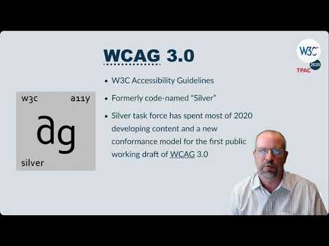 WCAG Current and Future Work - TPAC 2020 Accessibility Guidelines Working Group Update