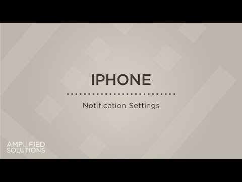 iPhone Notification Settings