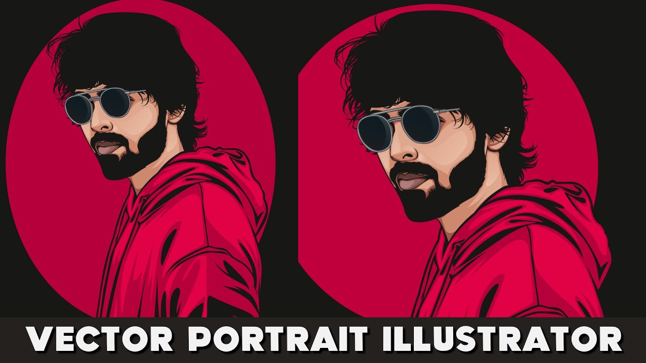 Step by Step Vector Portrait in Adobe Illustrator 2020 | Vector Art | Vector Illustration |