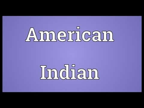 American Indian Meaning