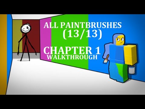 Roblox Color or Die Tutorial Walkthrough - All 13/13 Painbrushes