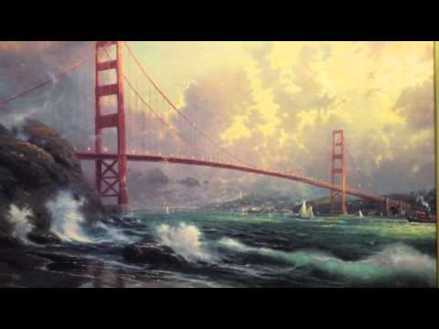 Thomas Kinkade Painting Golden Gate Bridge, San Francisco Thomas Kincade For Sale