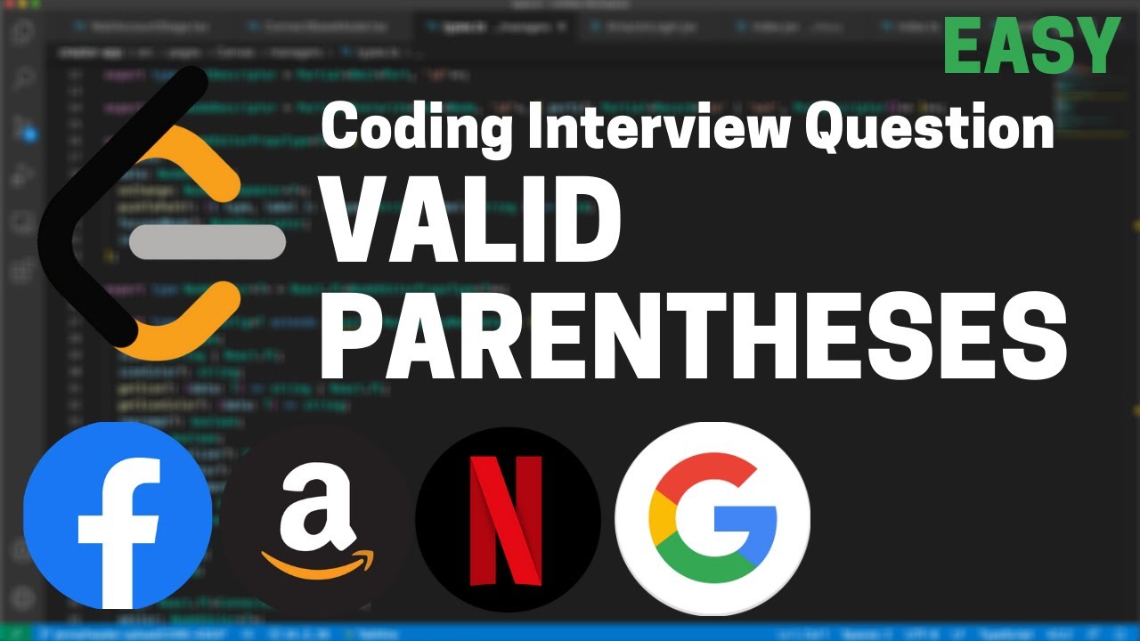 Stack Interview Problem - Check Balanced Parentheses (