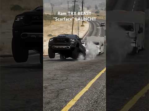 1500Hp Ram TRX WHEELIE LAUNCH!! #trx #ram #srt #srt8 #trackhawk #dodge #1000hp #hellcat #fastcar