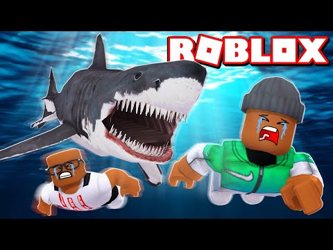 2 PLAYER MEGALODON SHARK ATTACK IN ROBLOX