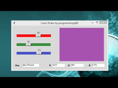 Tk /TCL : How to make a color picker (Python)