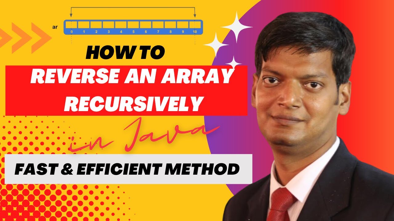 How to Reverse an Array using Recursion in Java (Recursive Array Reversal)