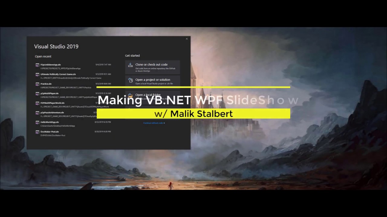 Making  Slide Show App in VB.NET & WPF