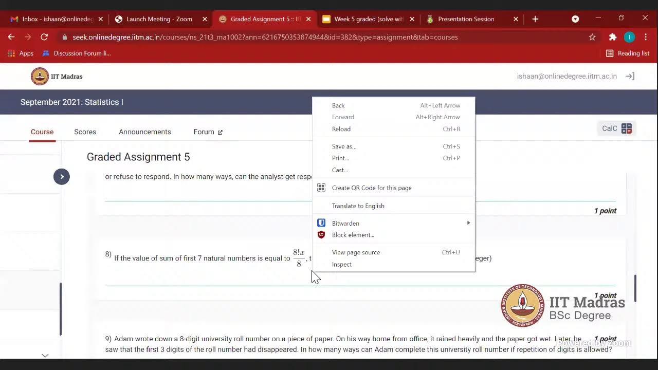 Stats 1 - Solve with us - Week 5