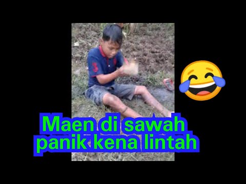 Haqi & Aji - Panik kena lintah nangis histeris