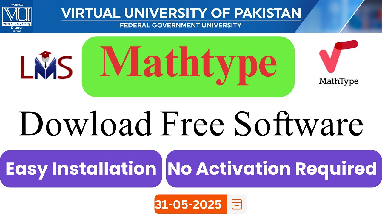 Mathtype Software Download & Installation | Easy Installation | @VUkhanpur