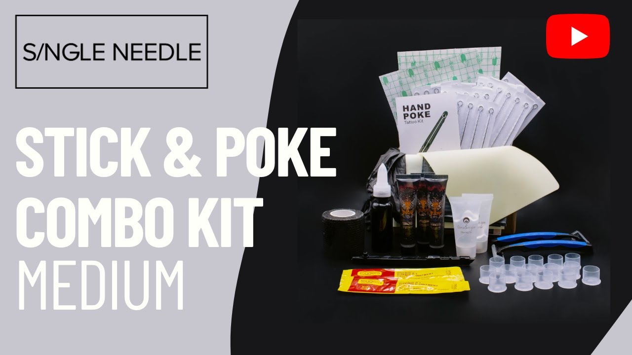 Unboxing -  Single Needle Hand Poke Tattoo Combo Kit (Medium)