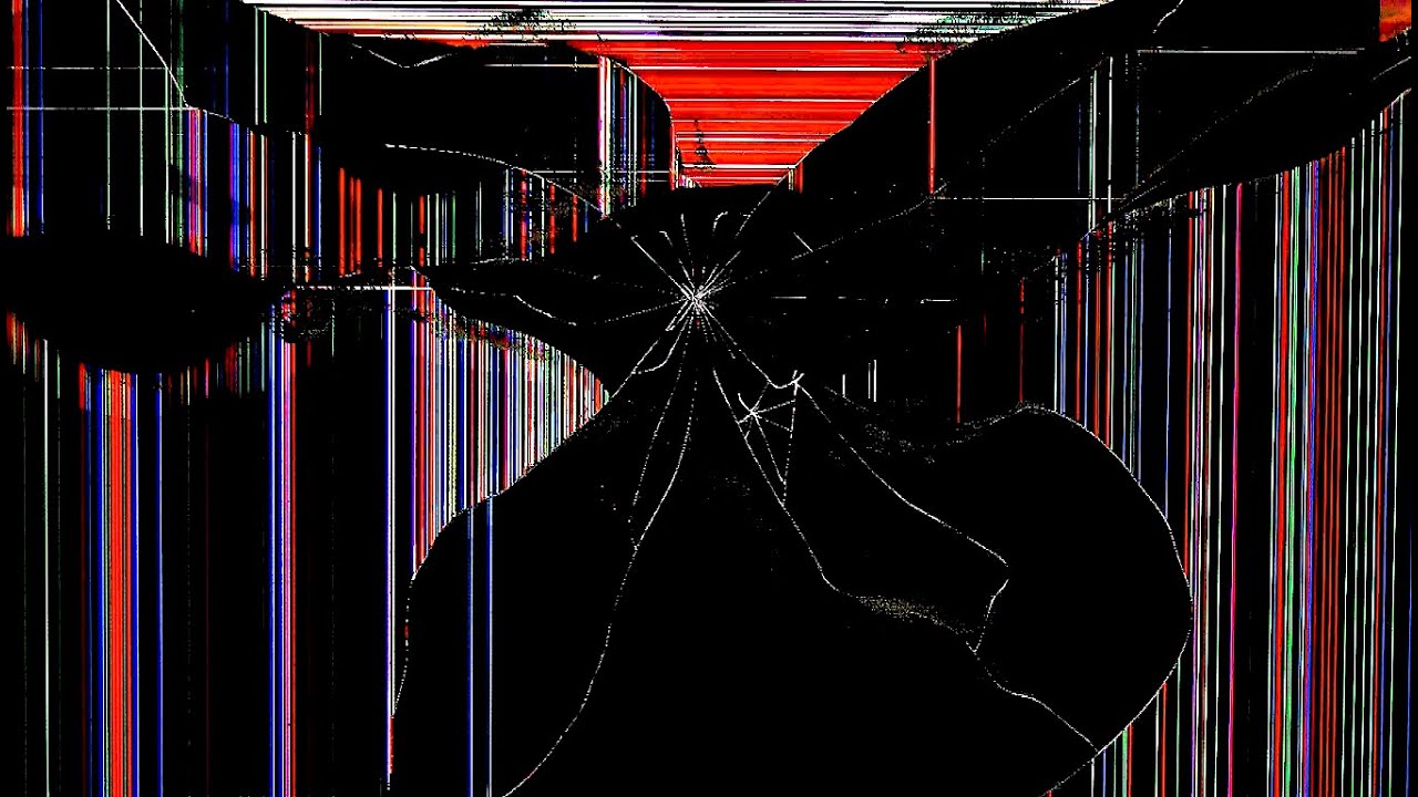 Broken Screen TV Glass & REAL Glitches effects (4k)