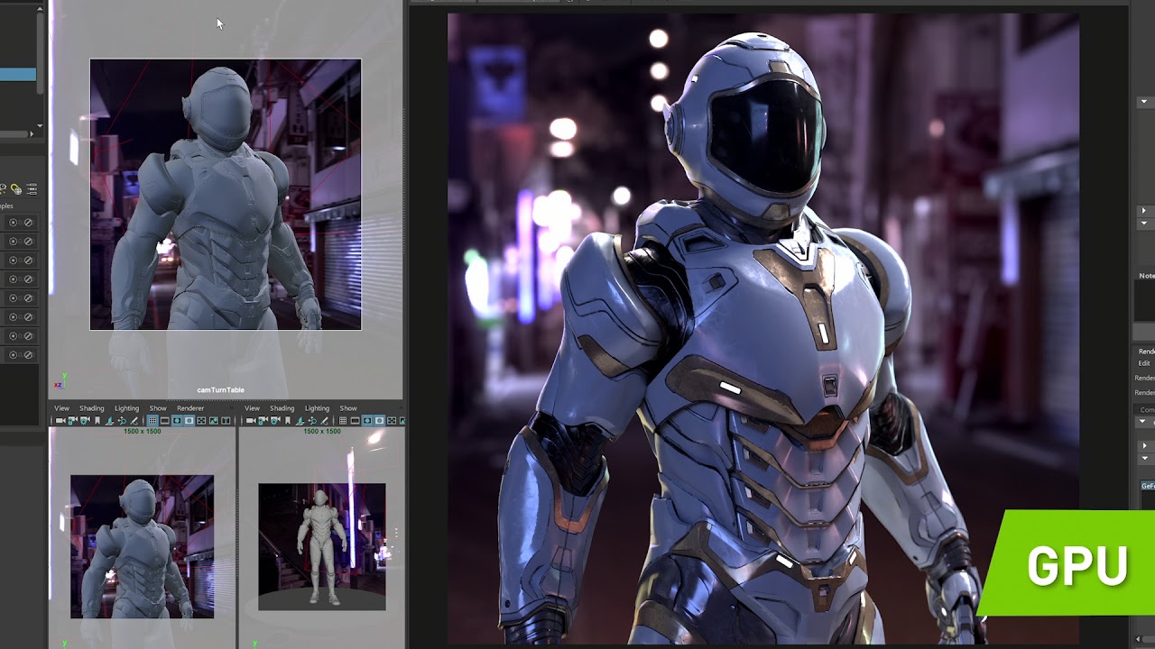 NVIDIA RTX Powers Ray Traced 3D Rendering in Autodesk Maya and Arnold