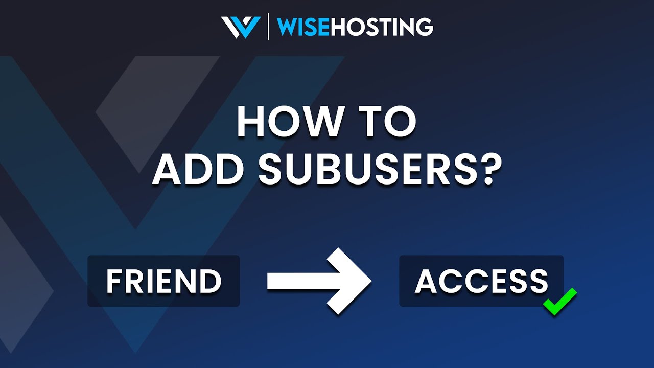How To Add Subusers to Your Minecraft Server