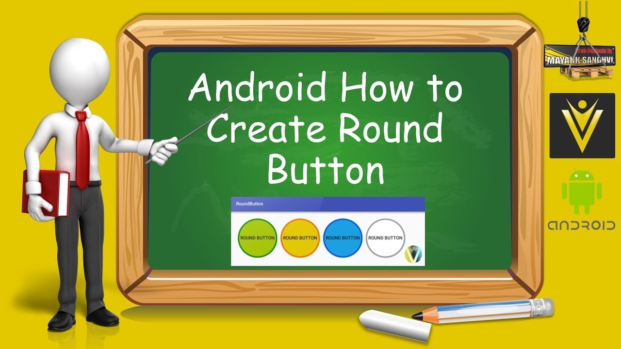 Android How to Create Round Button or Circular Button