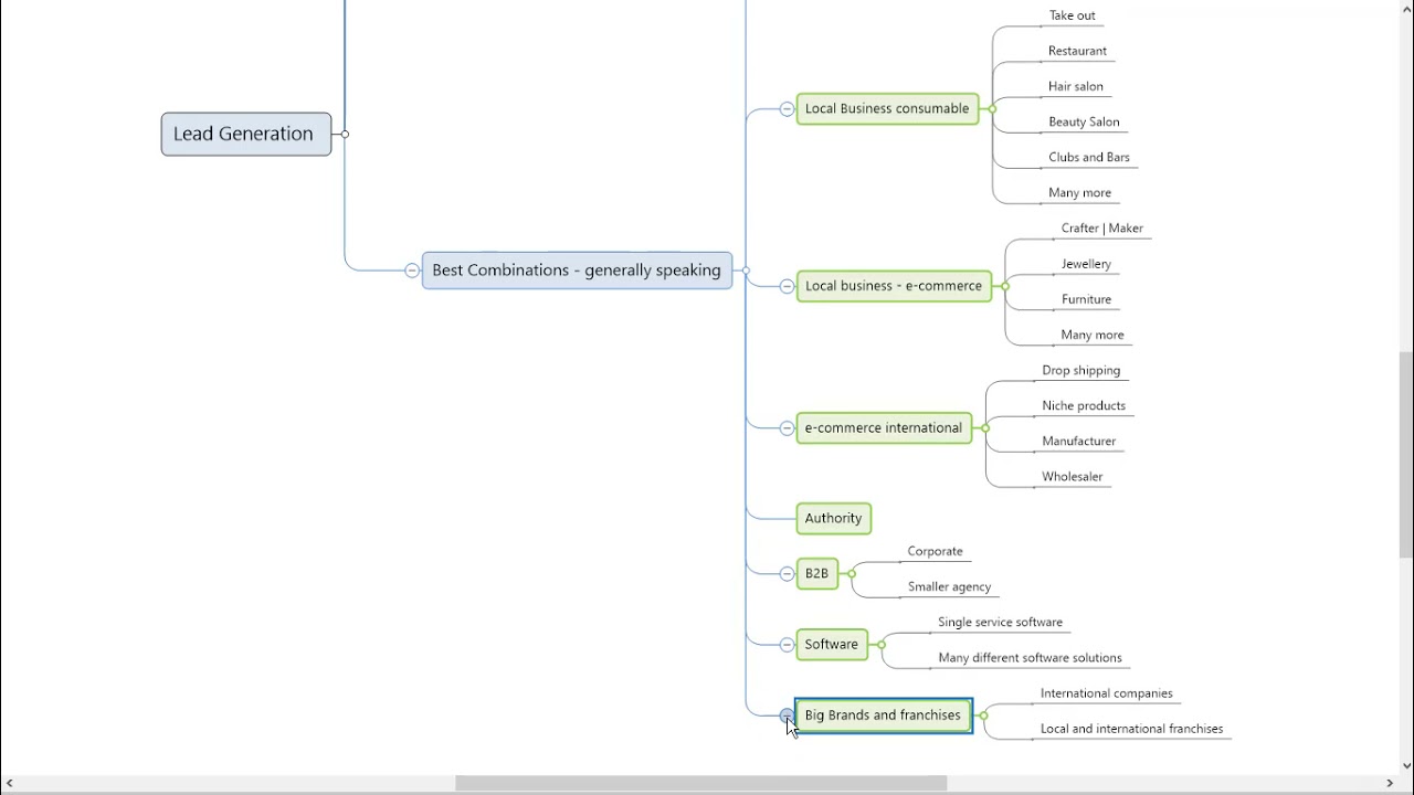 Lead Generation mind map explainer video done in only 6 minutes