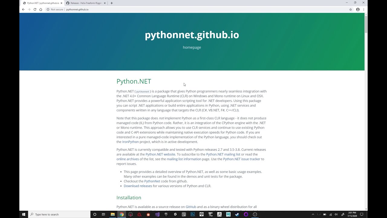 Install Python .NET for Maya
