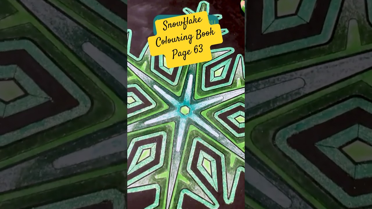 Snowflake colouring Book (pg 63)