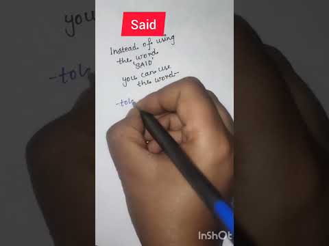 Said Synonyms #englishgrammar #youtubeshorts #shorts @basicLearning1244
