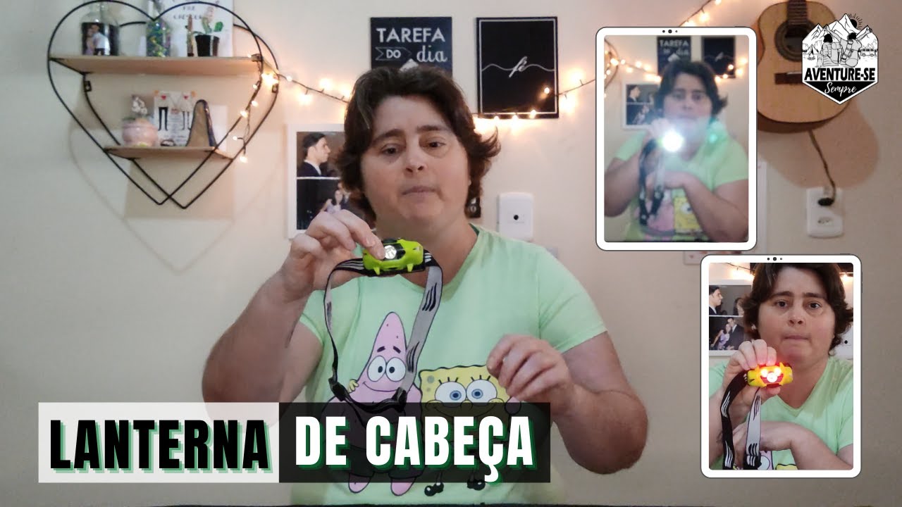 Lanterna de cabeça Nautika - barata e prática