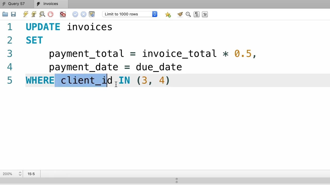 SQL #35 - Updating Multiple Rows [By Mosh Hamedani]