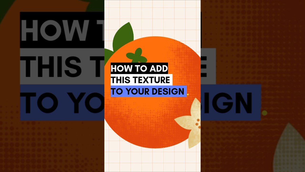 How to add TEXTURE to your design - Adobe illustrator tutorial #graphicdesign #texture