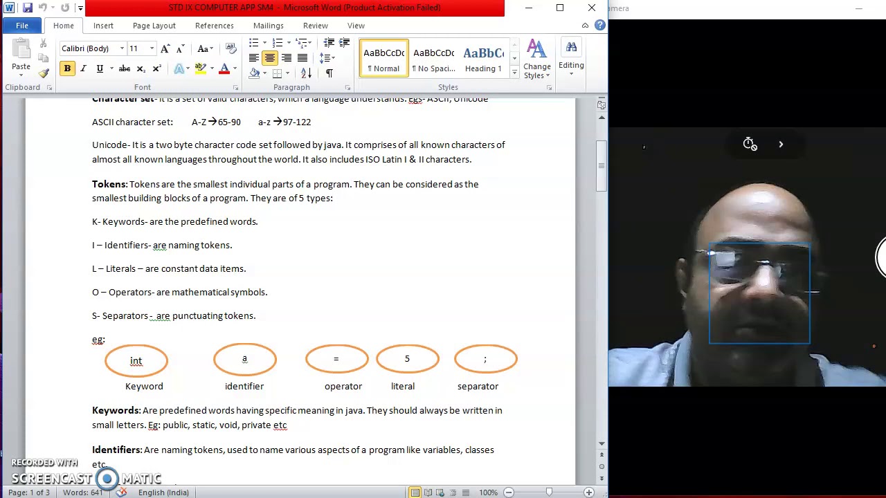 JAVA - IDENTIFIERS VID 7