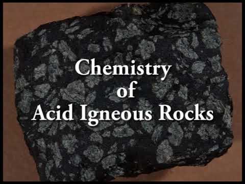 MINERALOGICAL CHARACTERISTICS OF ACID IGNEOUS AND ALKALINE ROCKS