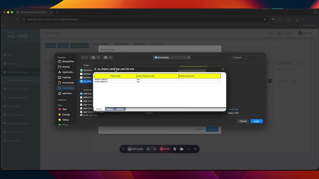UMS Group Management