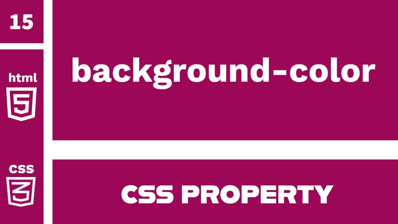 CSS Property : background-color explained !