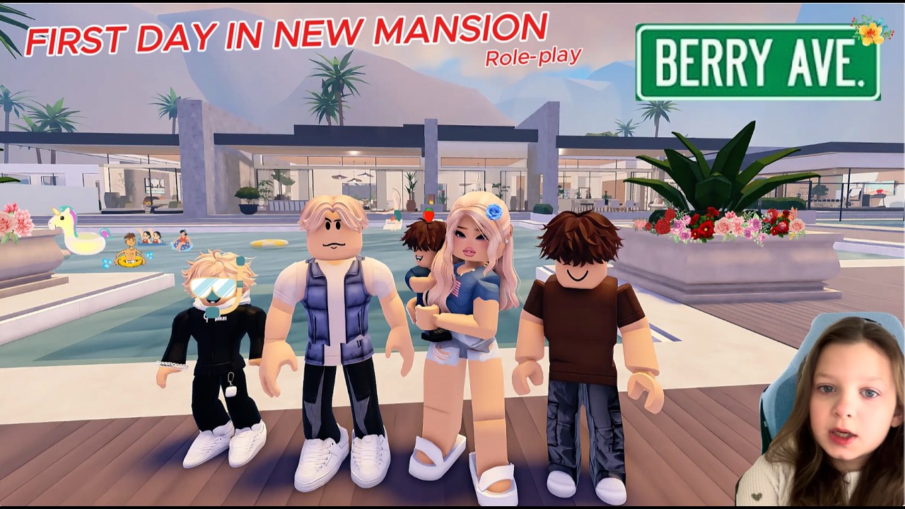 First Day In New Mansion | Berry Avenue Update! Roleplay *ROBLOX