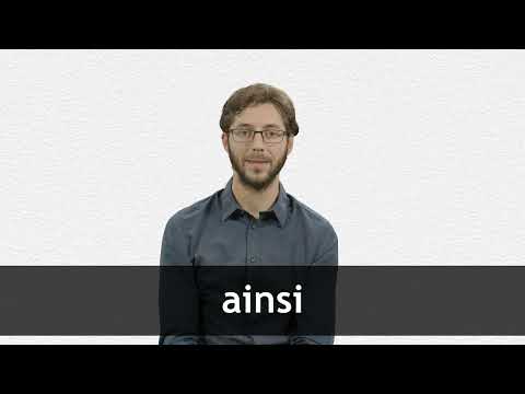 English Translation of “AINSI” | Collins French-English Dictionary