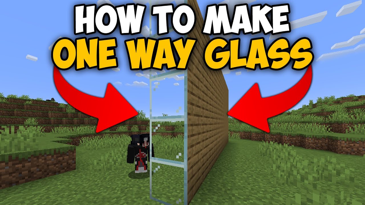 How To Get One Way Glass in Minecraft | Minecraft One Way Glass