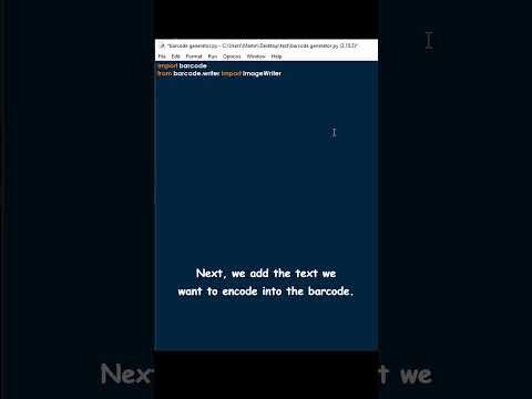 Barcode generator with Python! #python #programming #tutorial #barcode
