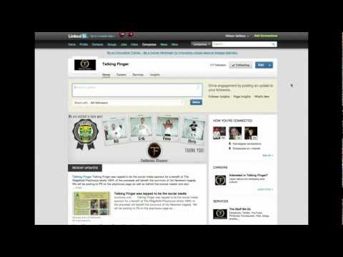 LinkedIn: Connecting a Personal Profile to a Company Page.