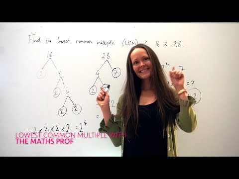 The Maths Prof: Lowest Common Multiple / Least Common Multiple (LCM) of 2 numbers
